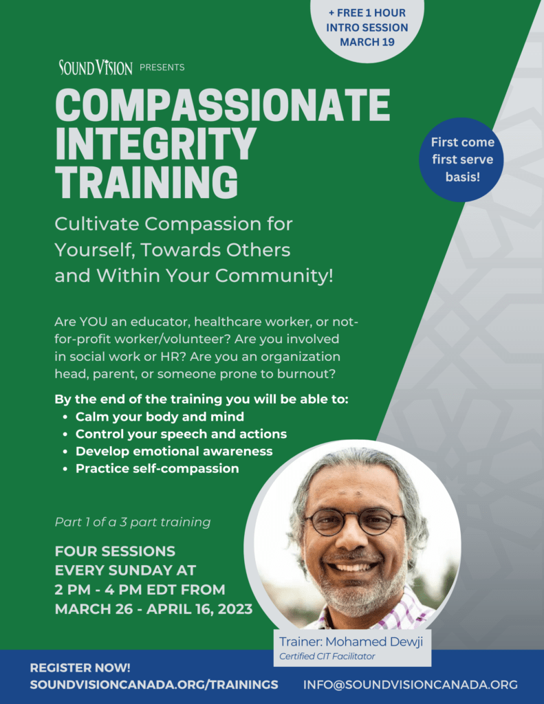 Compassionate Integrity Training - Sound Vision Canada