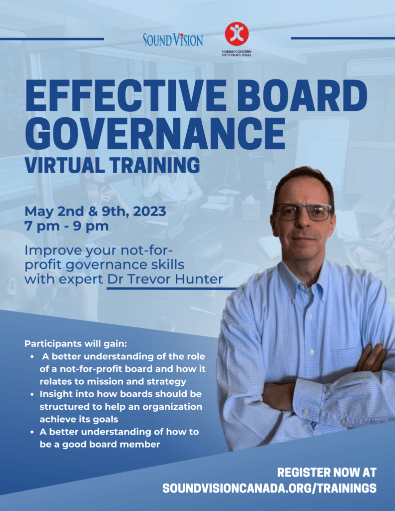 Effective Board Governance - Sound Vision Canada