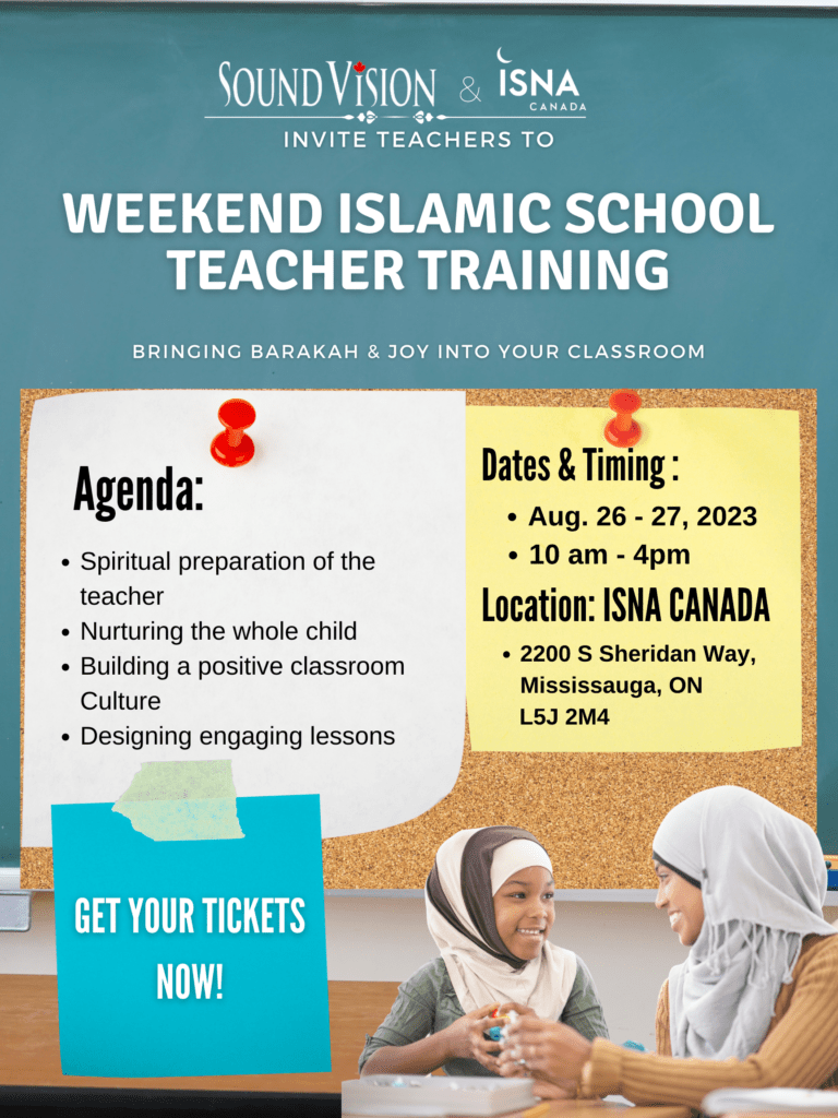 Weekend Islamic School Teacher Training - Sound Vision Canada